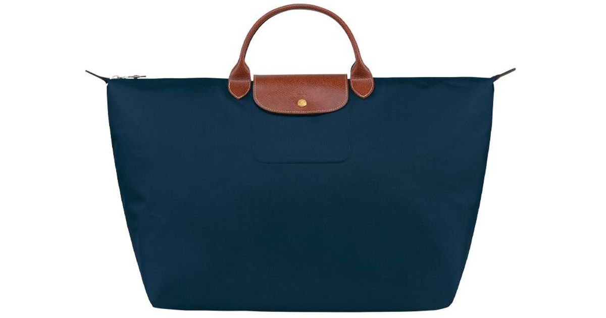 Longchamp 'Le Pliage Original' Small Travel Bag in Blue | Lyst