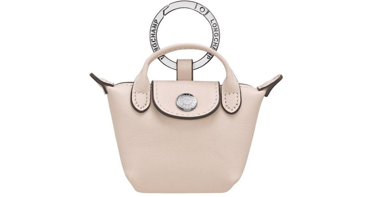 Longchamp 'Le Pliage Xtra' Key Holder in White | Lyst