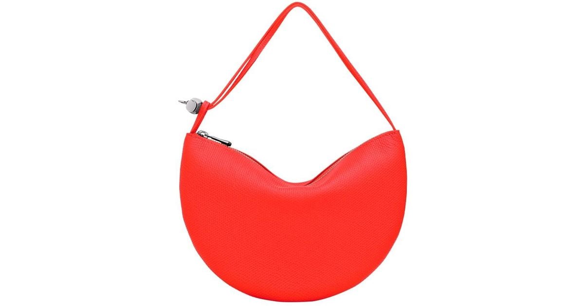 Longchamp 'Le Roseau' Small Clutch in Red | Lyst