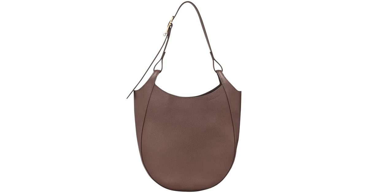 Longchamp 'Le Foulonné' Large Hobo Bag in Brown | Lyst