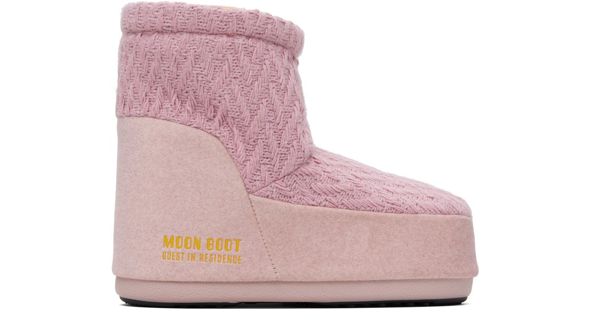 Guest In Residence Moon Boot Edition Icon Low No Lace Knit Boots in ...