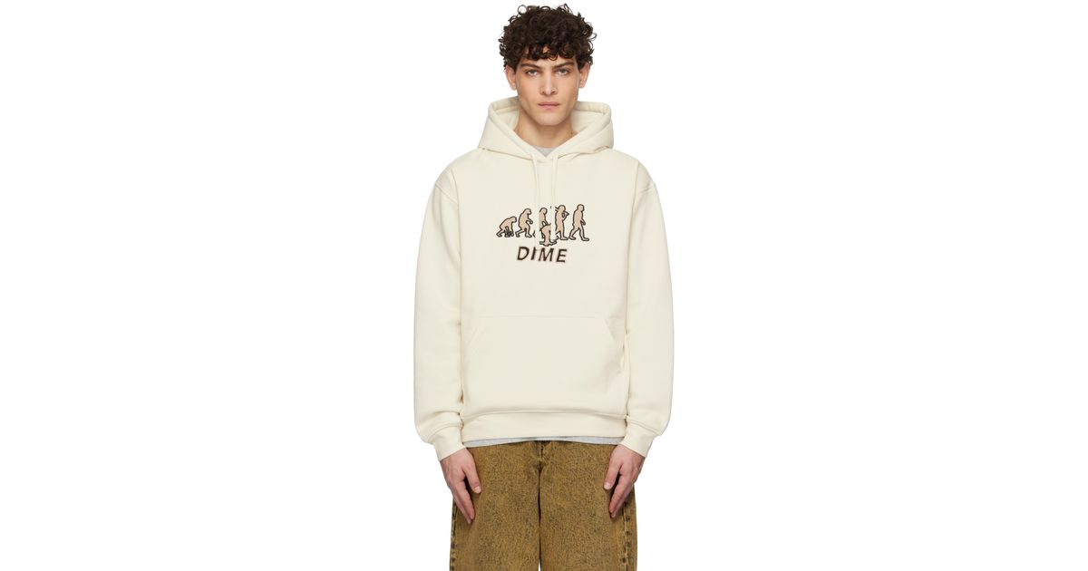 Dime Off- Evolution Hoodie in Natural for Men | Lyst