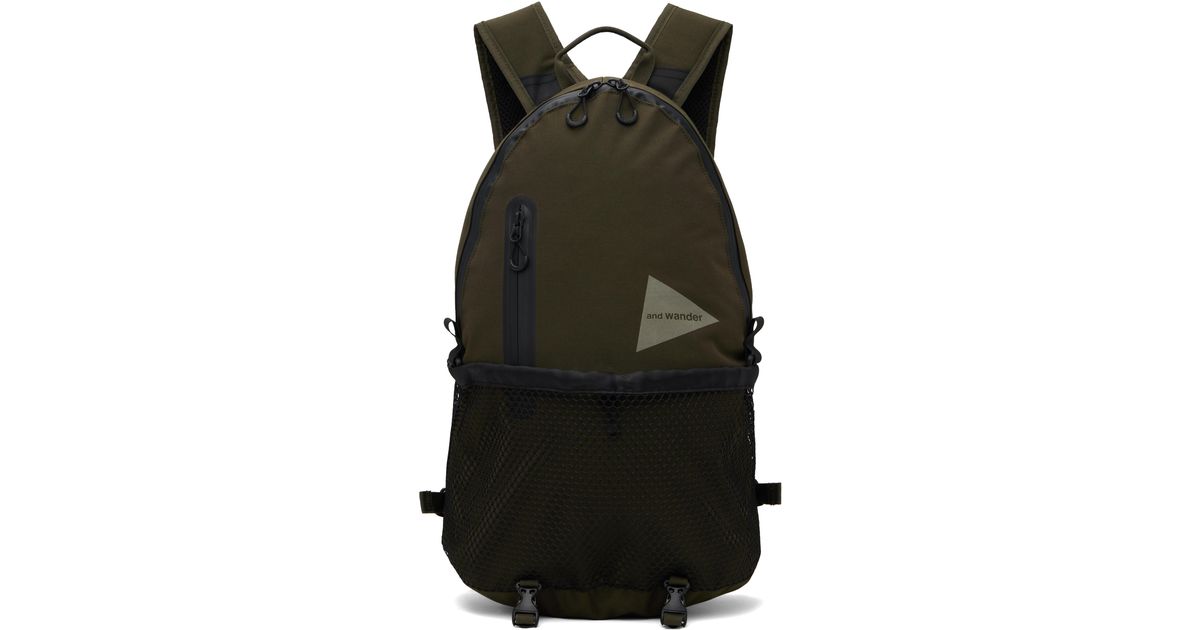 and wander Khaki Pe/Co 20L Daypack Backpack in Black for Men | Lyst