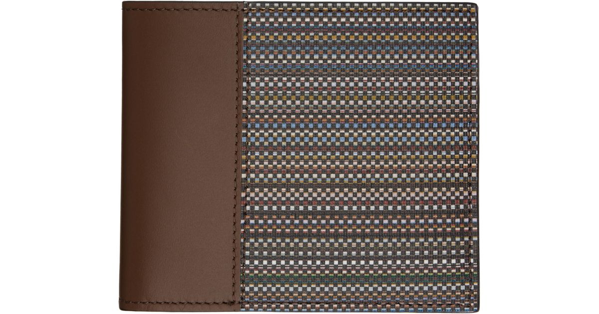 Paul Smith Signature Stripe Coated Canvas Billfold & Coin Wallet in ...