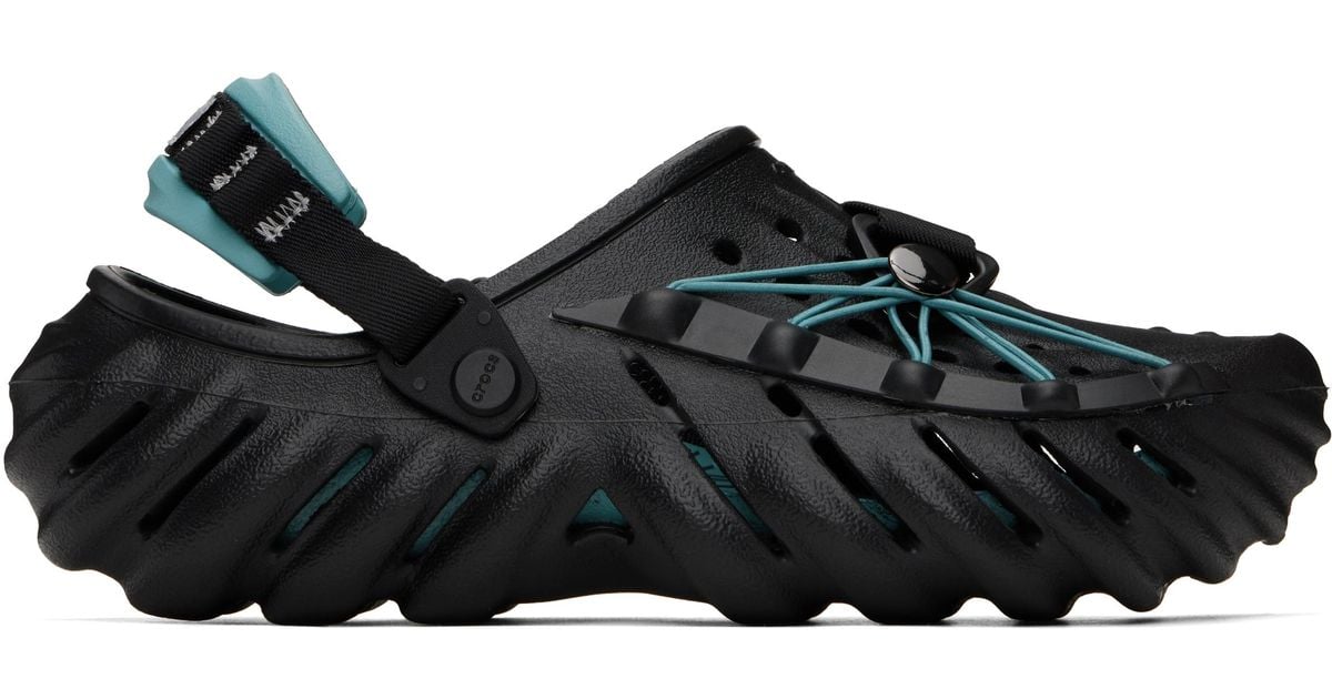 Crocs™ Echo Reflective Laces Clogs in Black for Men | Lyst