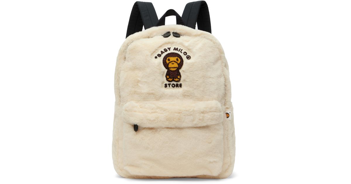 A Bathing Ape Off- Medium Backpack in Natural | Lyst