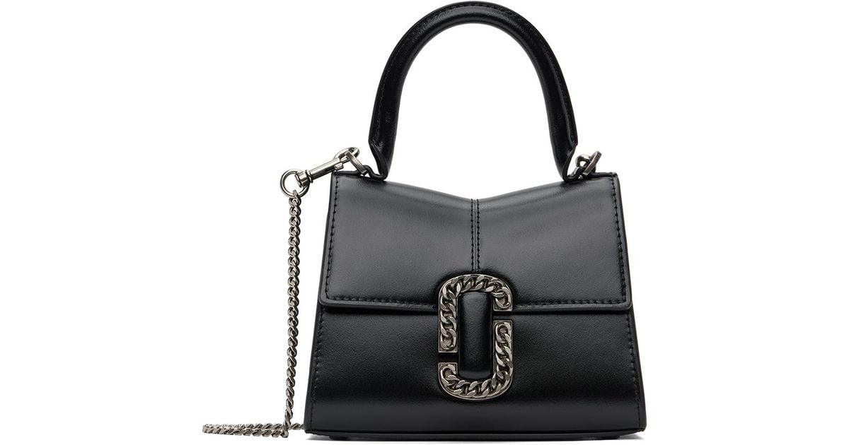 Marc Jacobs 'The St. Marc Mini Top Handle' Bag in Black | Lyst