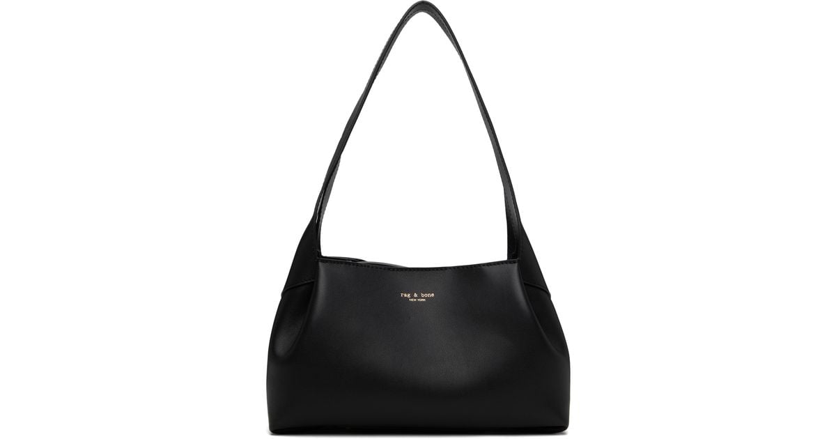 Rag & Bone Slade Calf Leather Shoulder Bag in Black | Lyst