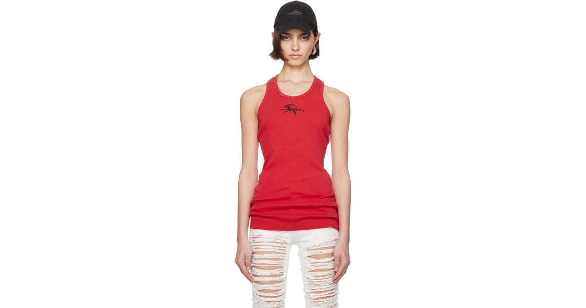 PROTOTYPES Goat Tank Top in Red | Lyst
