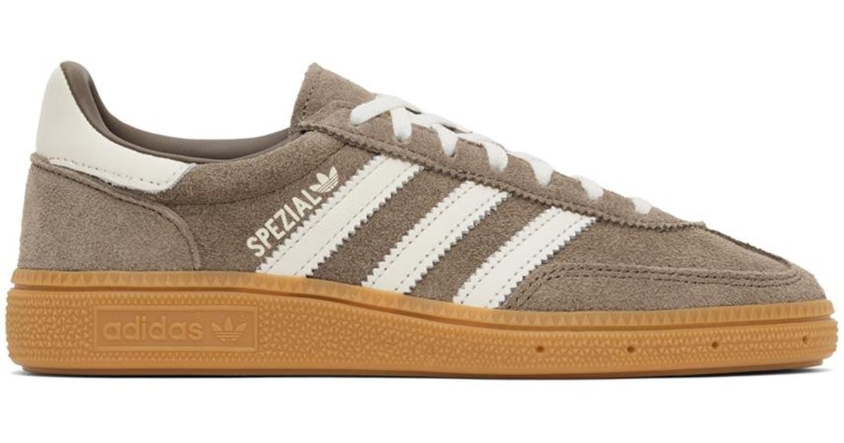 adidas Originals Taupe Handball Spezial Sneakers in Black | Lyst