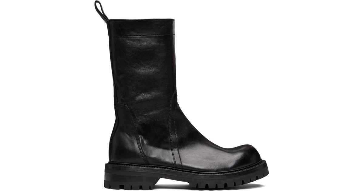 Rick Owens Concordians Army Creeper Boots in Black for Men | Lyst