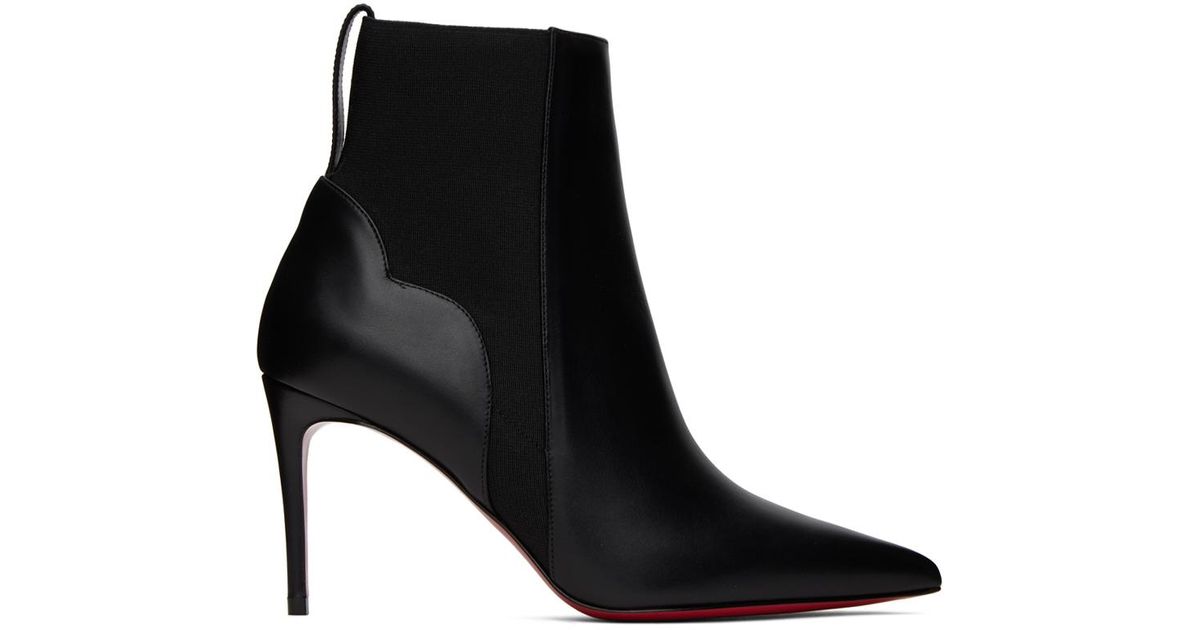 Christian Louboutin Chelsea Chick Boots in Black | Lyst