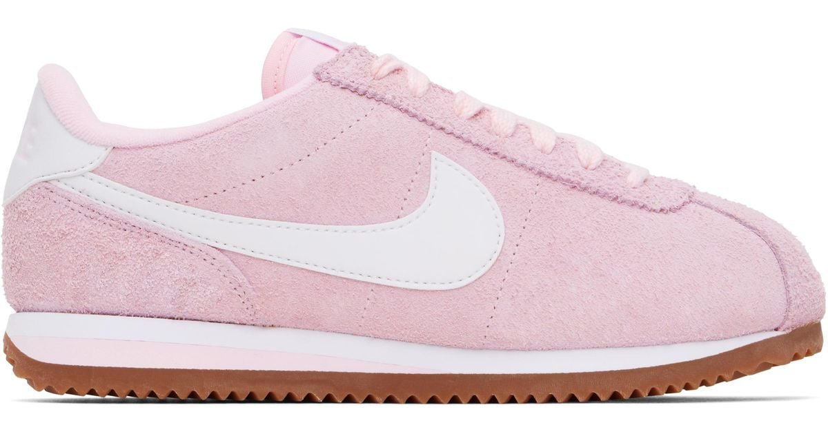 Nike Cortez Vintage Suede Sneakers in Black | Lyst