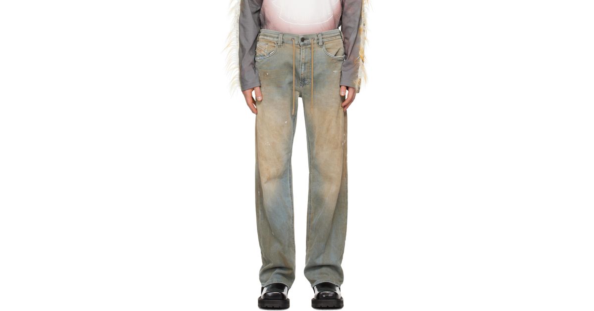 DIESEL Relaxed D-Reel Denim Joggjeans 068Ql Jeans for Men | Lyst