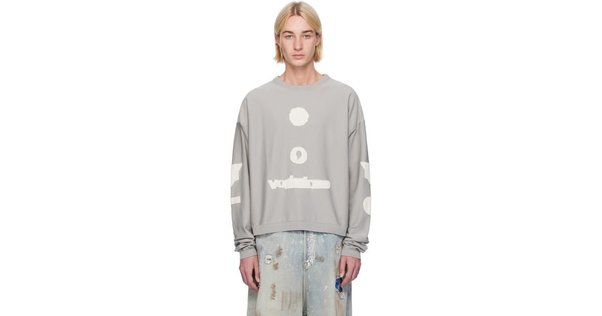 424 Soccer Sweatshirt in Grey for Men | Lyst UK
