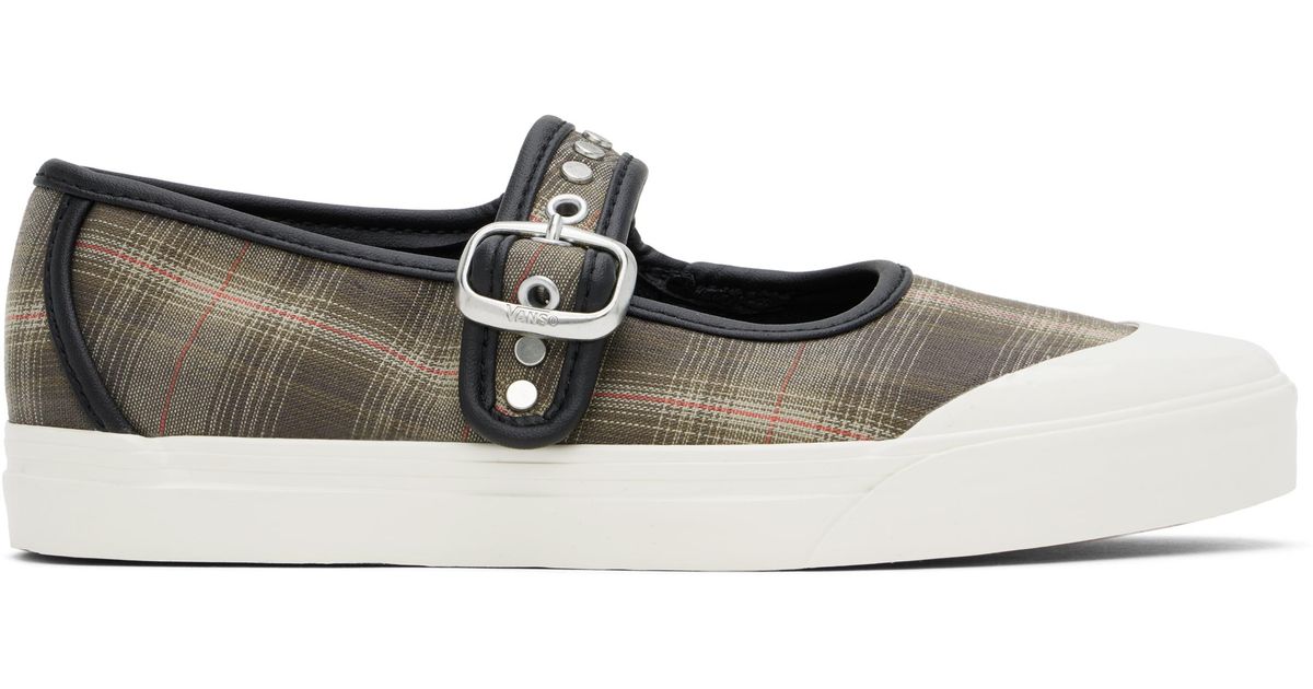 Vans Lx Mary Jane Lo Pro Ballerina Flats in Black | Lyst