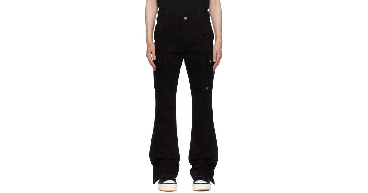 Amiri Black M-65 Denim Cargo Pants for Men | Lyst