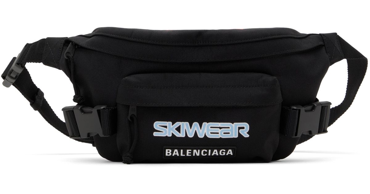 Balenciaga Ski Belt Bag in Black for Men | Lyst
