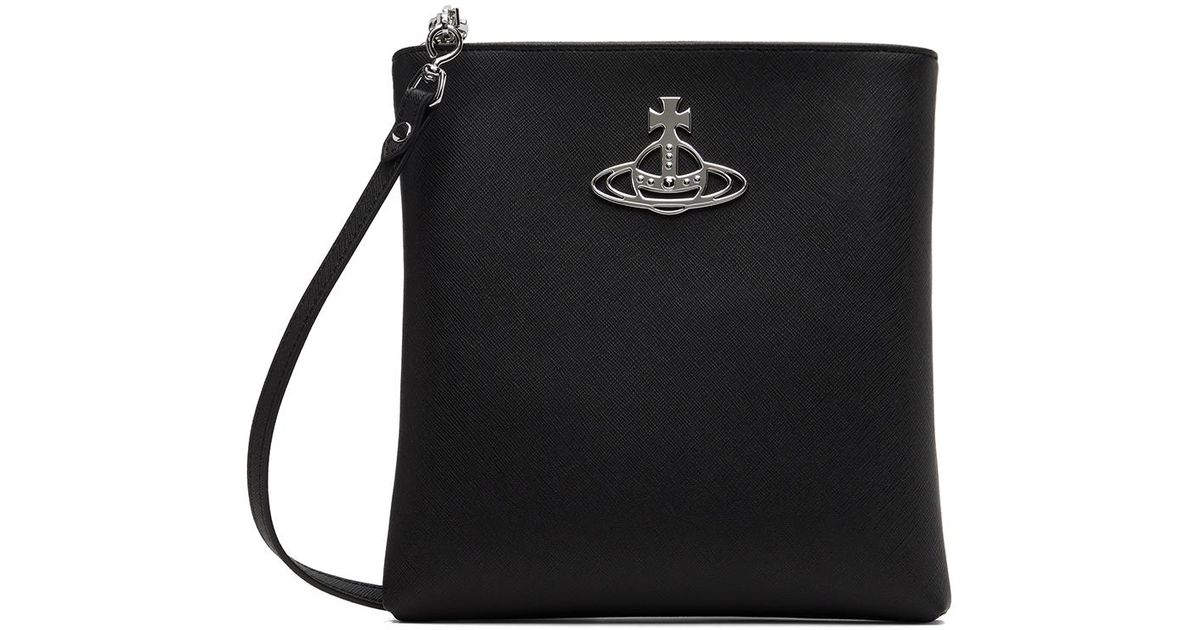 Vivienne Westwood Black Squire Square Crossbody Bag for Men | Lyst