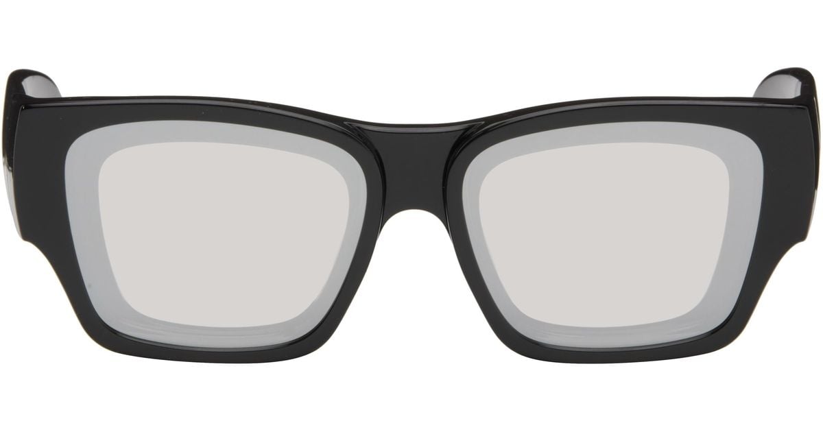 Loewe Paula's Ibiza Goggle Rectangle Sunglasses in Black for Men | Lyst UK