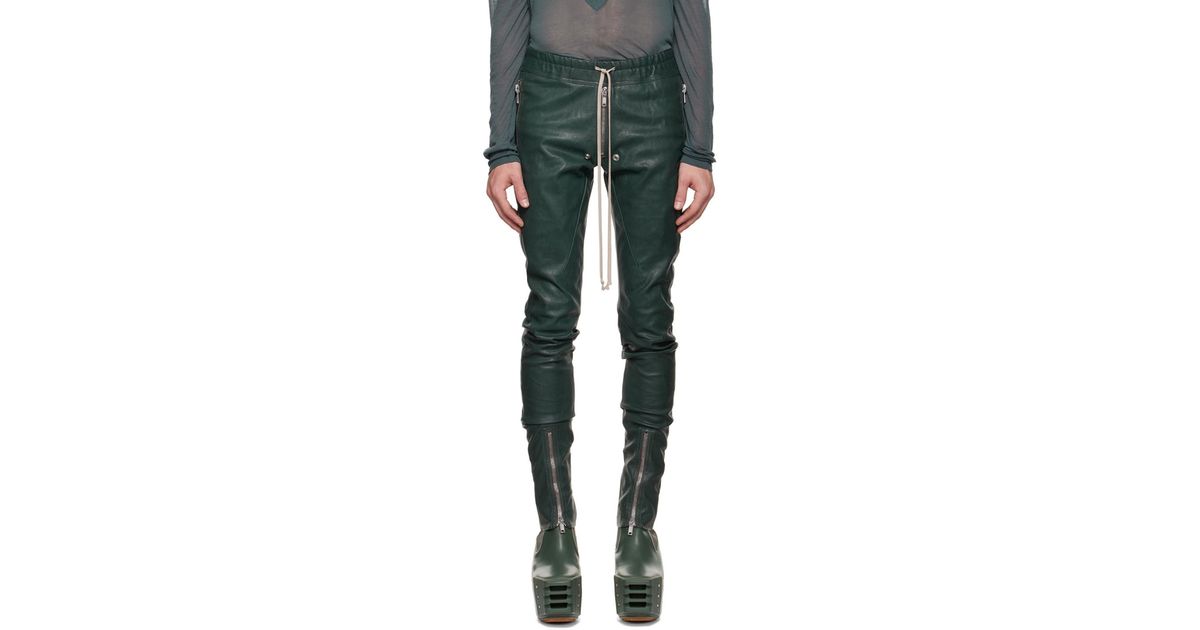 Rick Owens Gary Leather Pants in Black for Men | Lyst Canada