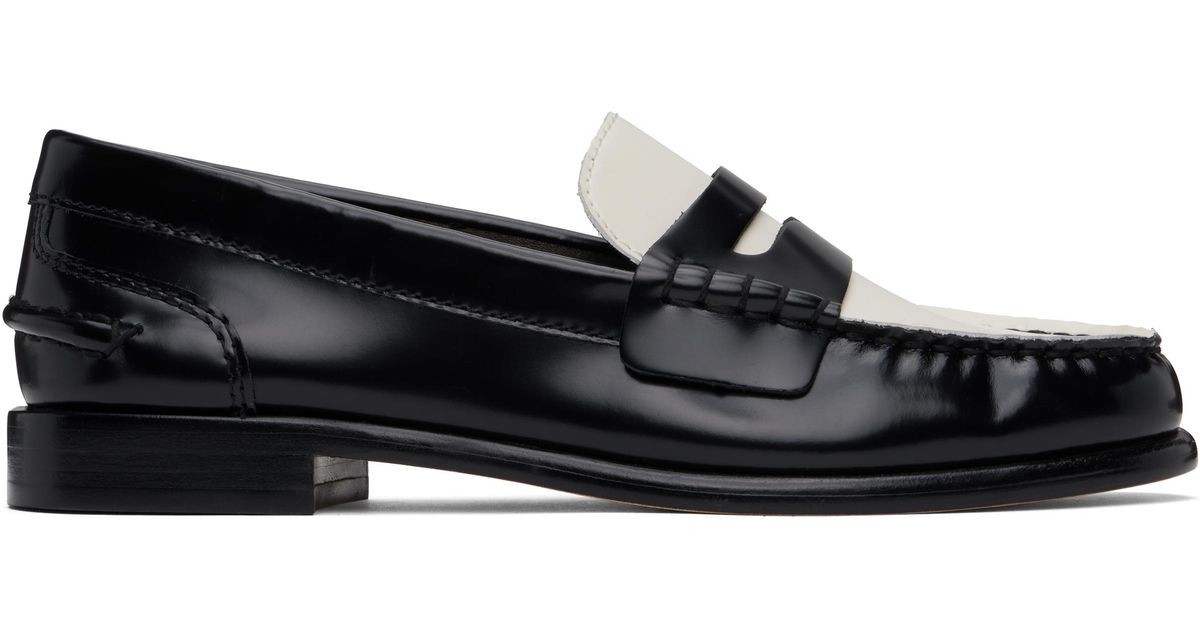 Rag & Bone Carter Leather Loafers in Black | Lyst