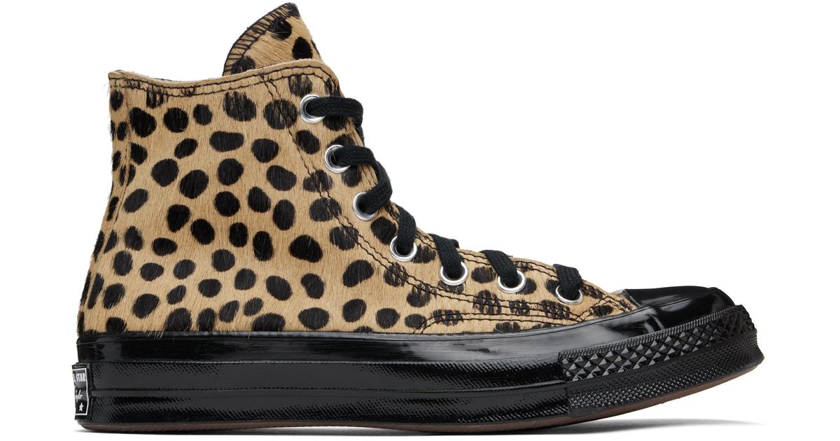 Converse Tan & Chuck 70 Pony Hair Sneakers in Black for Men | Lyst