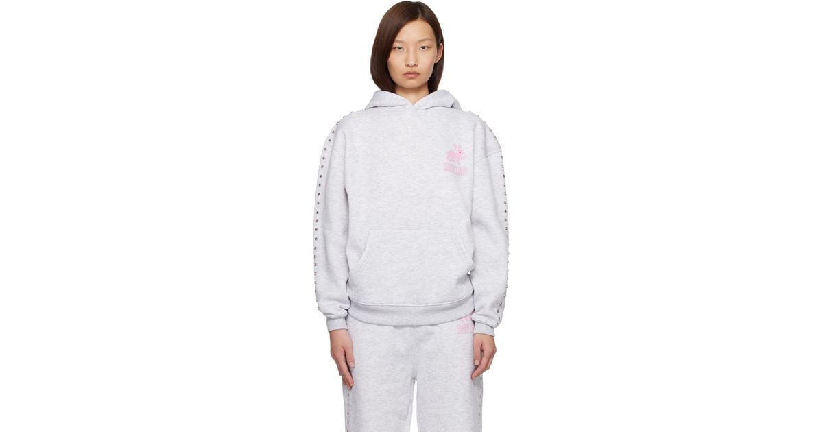 Sandy Liang Mung Bean Hoodie in White | Lyst UK