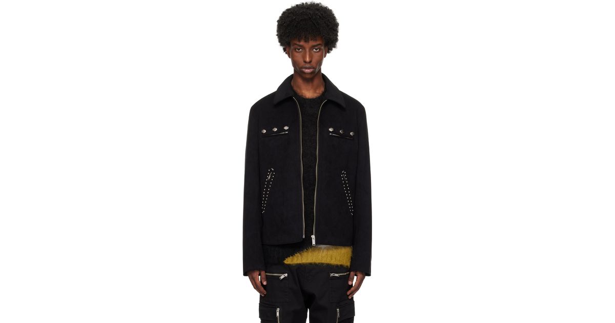 Undercover Up2D4201 Faux-Suede Jacket in Black for Men | Lyst