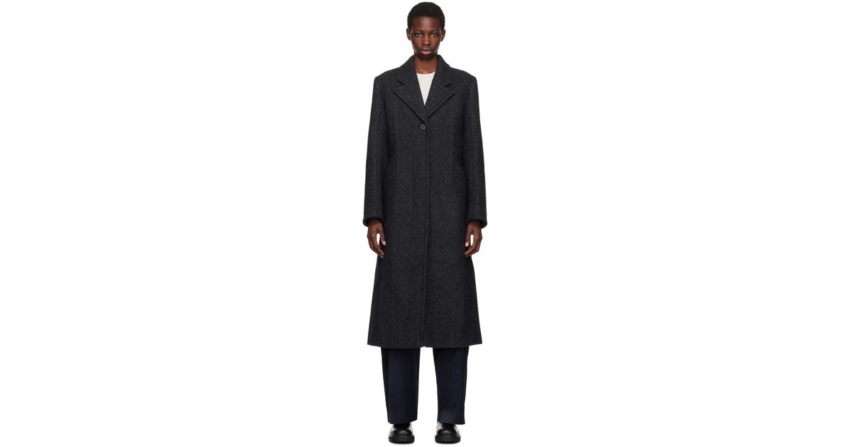 Studio Nicholson Weir Coat in Black | Lyst