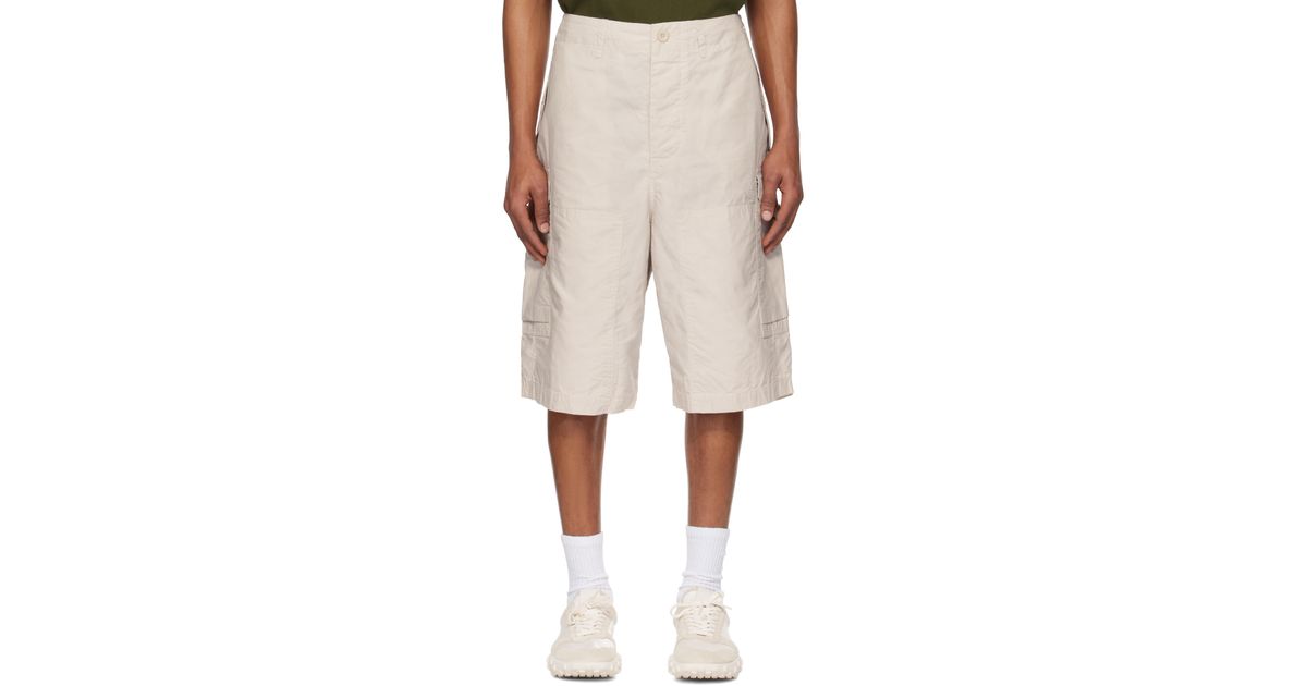 Casey Casey Off- Mamo Cargo Shorts in Natural for Men | Lyst