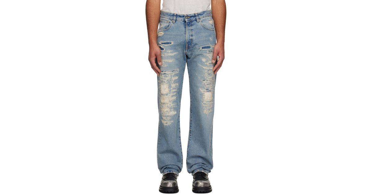 424 Collection Loose Fivepocket Jeans in Blue for Men | Lyst UK