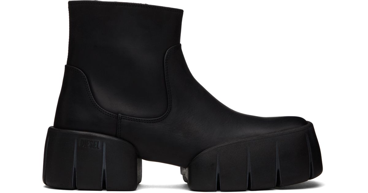 DIESEL D-Tex Bt Boots in Black for Men | Lyst UK