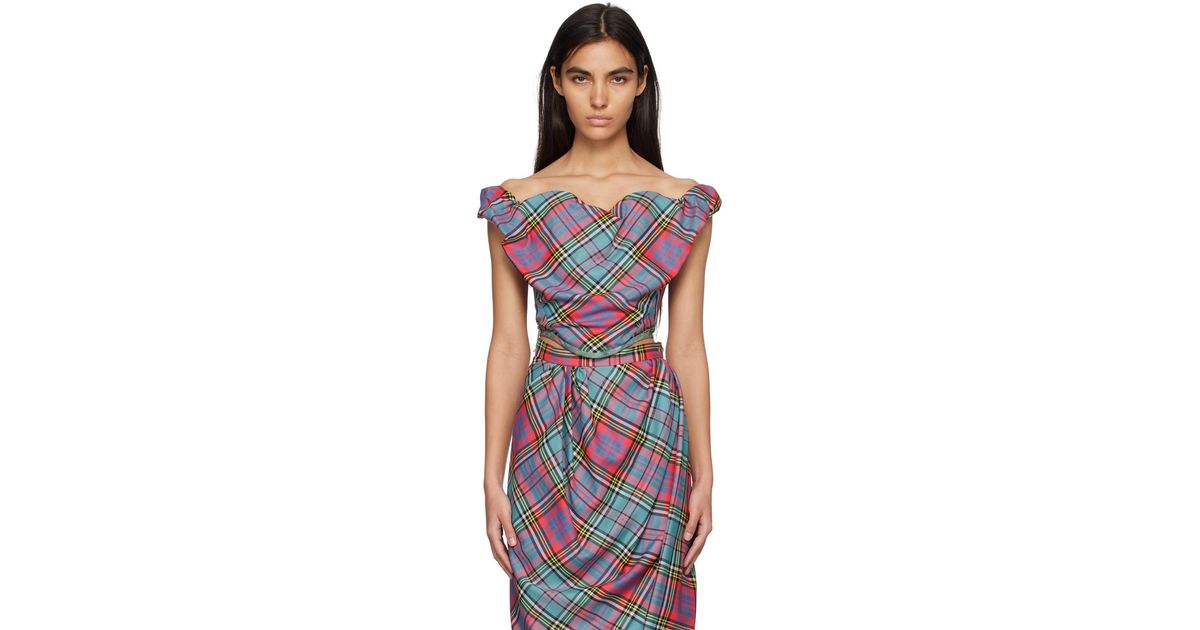 Vivienne Westwood Multicolor Sunday Corset Top In Blue Lyst Uk
