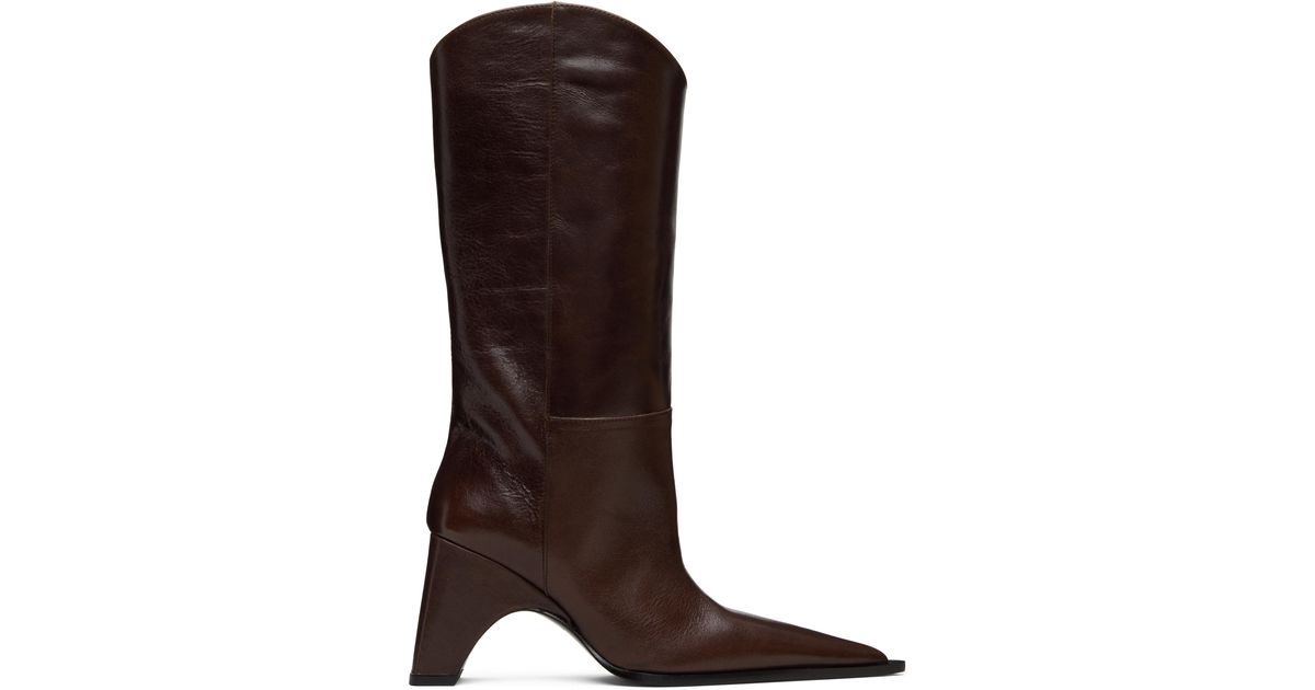 Coperni Bridge Cowboy Tall Boots in Brown | Lyst UK