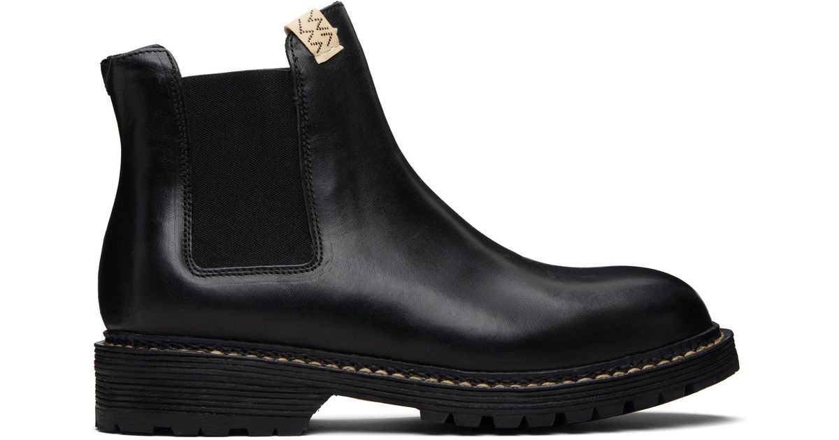 Visvim Gornergrat Mid-Folk Chelsea Boots in Black for Men | Lyst UK