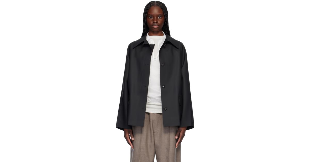 Kassl Original Hip Rubber Jacket in Black | Lyst