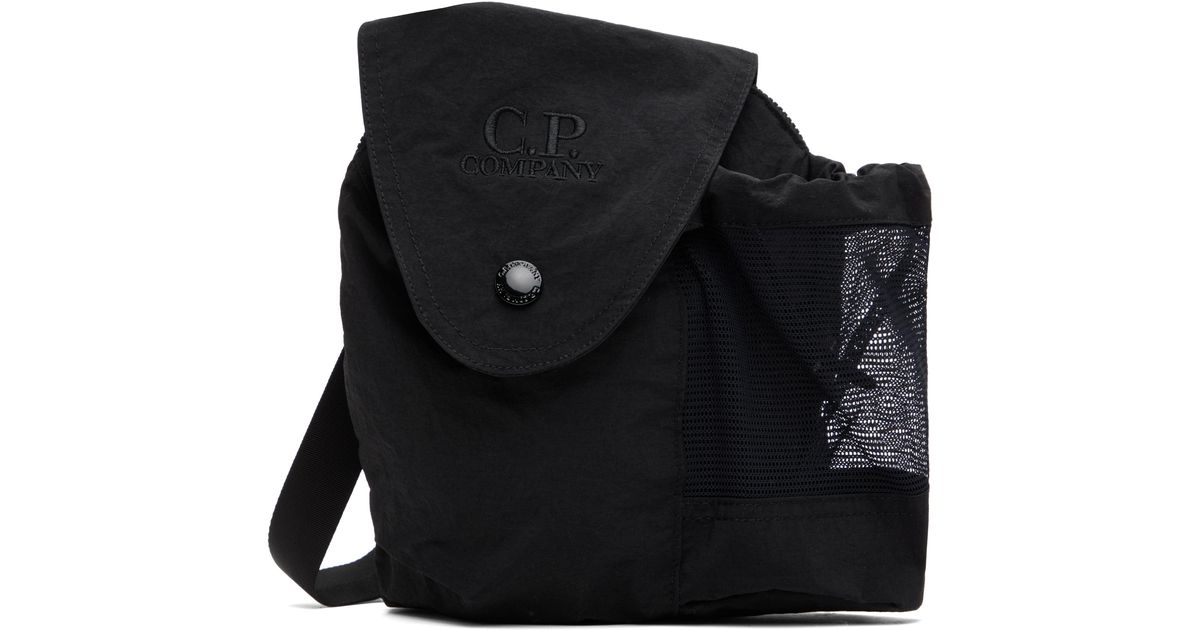 C.P. Company Plain Paper Touch Mini Bag in Black for Men | Lyst