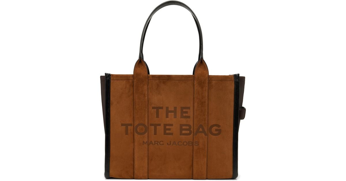 Marc Jacobs Tan & 'The Suede Large' Tote in Brown | Lyst UK