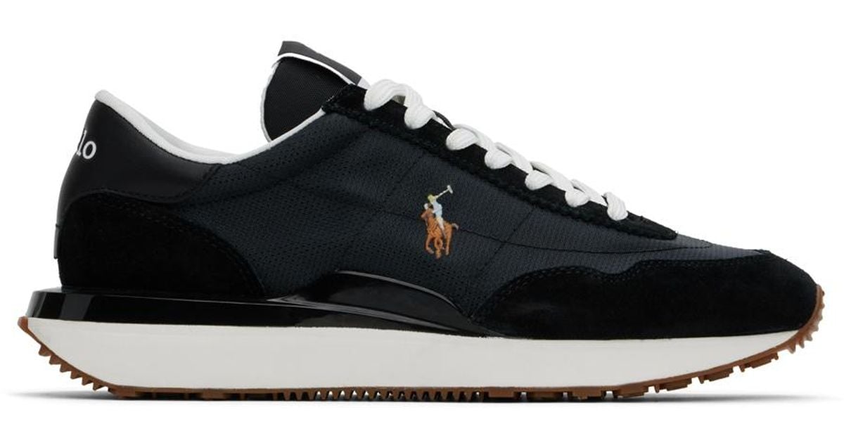 Polo Ralph Lauren Train 89 Sneakers in Black for Men | Lyst