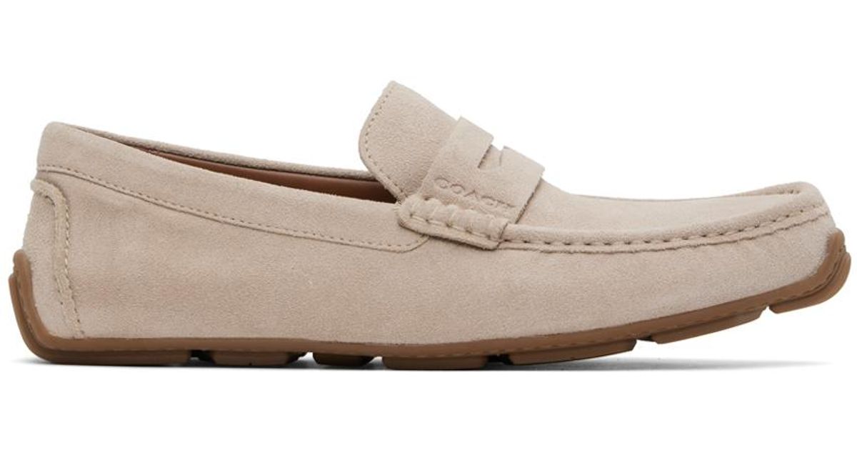 COACH Luca Driver Loafers in Black for Men | Lyst