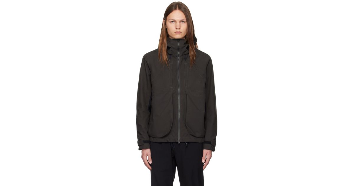GR10K Ssense Exclusive Skeleton Shell Jacket in Black for Men | Lyst