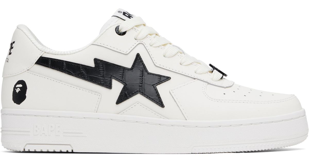 A Bathing Ape Sta Icon #1 Sneakers in Black for Men | Lyst UK
