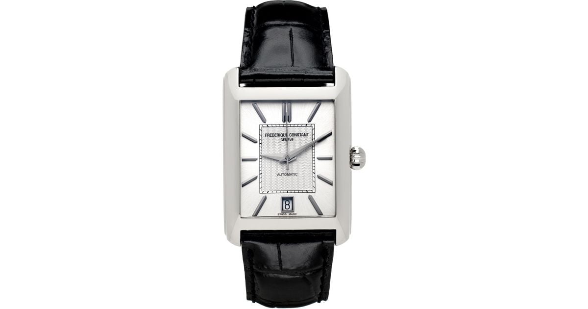 Frederique Constant Classics Carree Automatic Watch in Black for Men ...