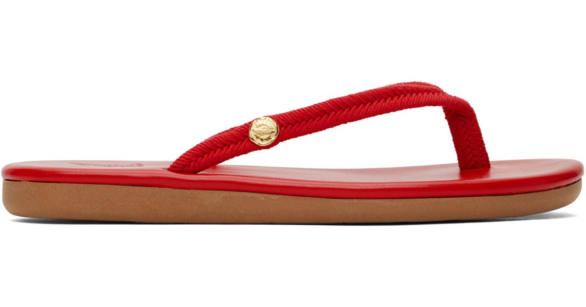 Ancient Greek Sandals Saionara Rope Flip-Flops in Black | Lyst