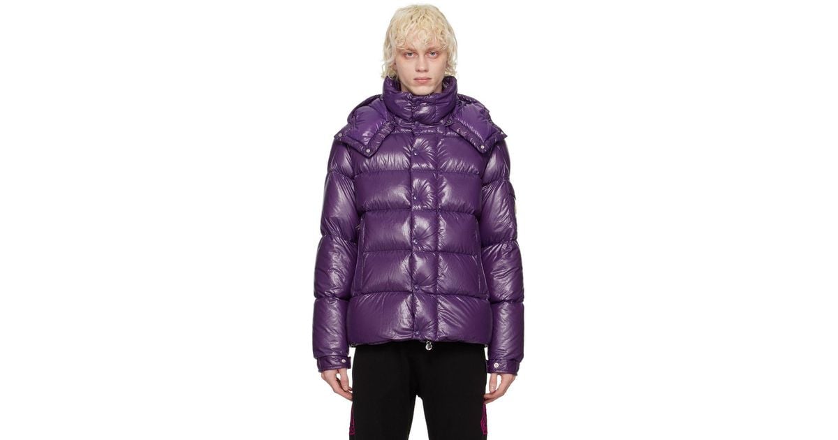 Moncler Maya 70 Down Jacket in Purple for Men | Lyst