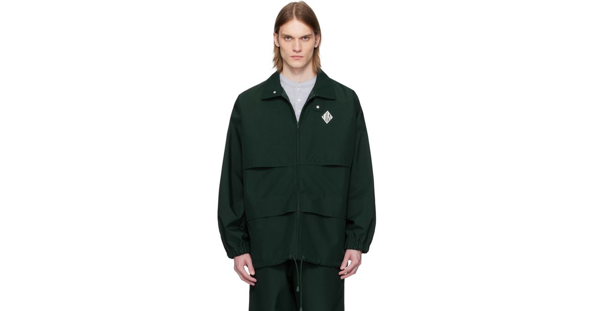 Lacoste Runway Canvas Track Jacket in Green for Men | Lyst UK