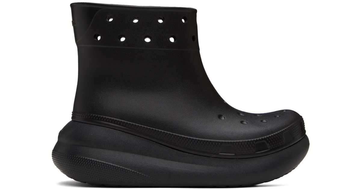 Crocs™ Classic Crush Short Wellingtons in Black | Lyst
