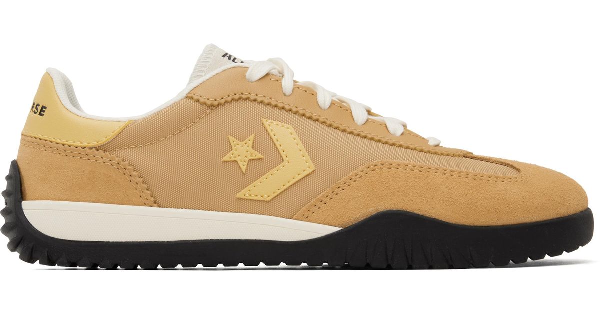 Converse Tan Run Star Retro Sport Low Top Sneakers in Black for Men ...