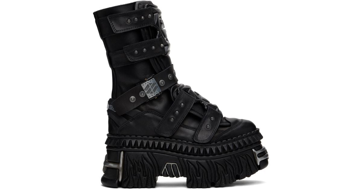 Vetements New Rock Edition Gamer Boots in Black for Men | Lyst